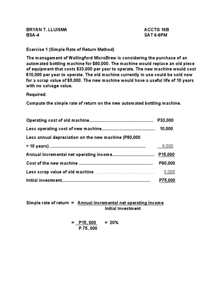 Acctg 16B Assgn 2 | PDF