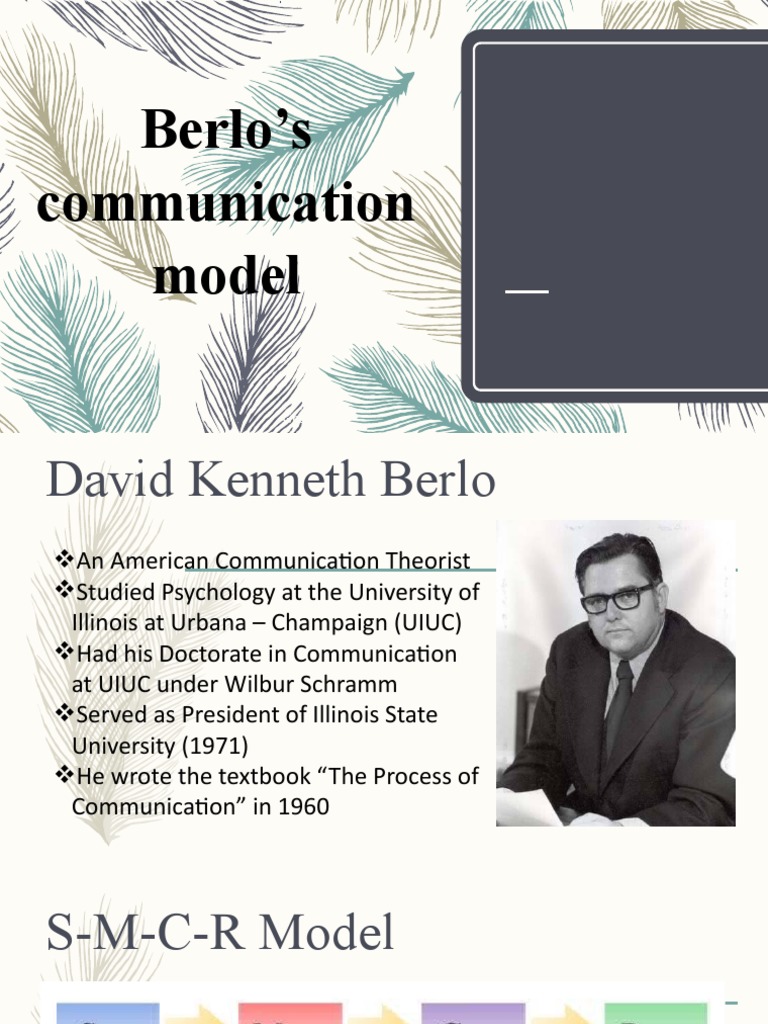 Berlo's SMCR Model of Communication | PDF | Communication | Cybernetics