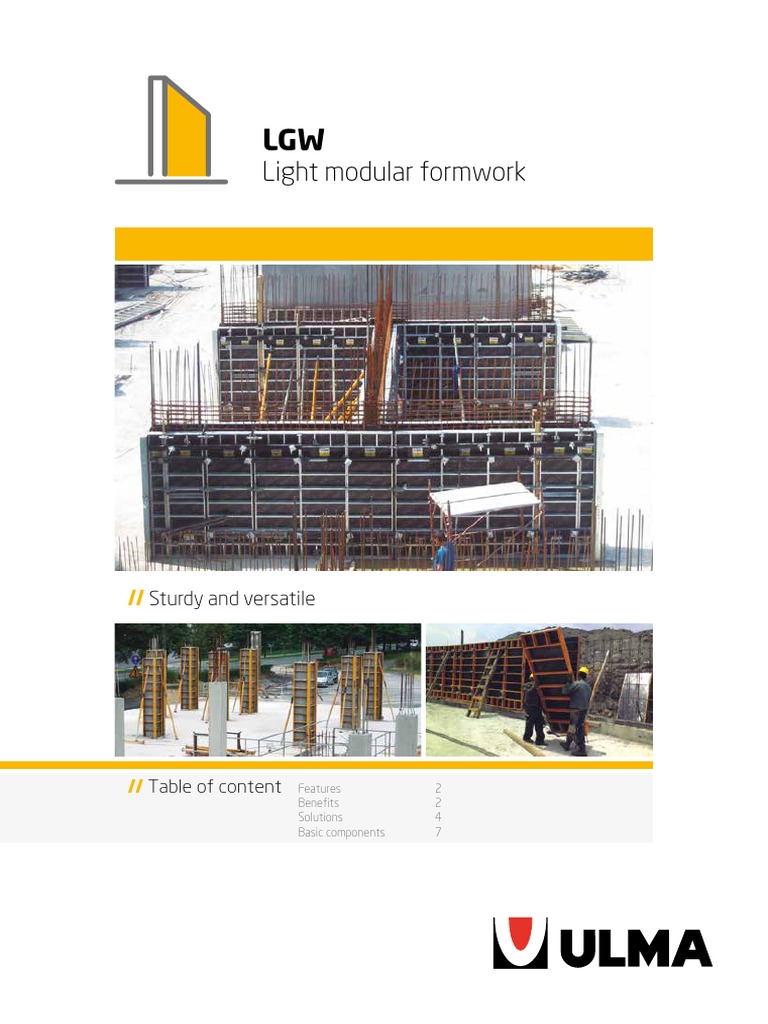 Light Modular Formwork: Sturdy and Versatile | PDF | Structural ...