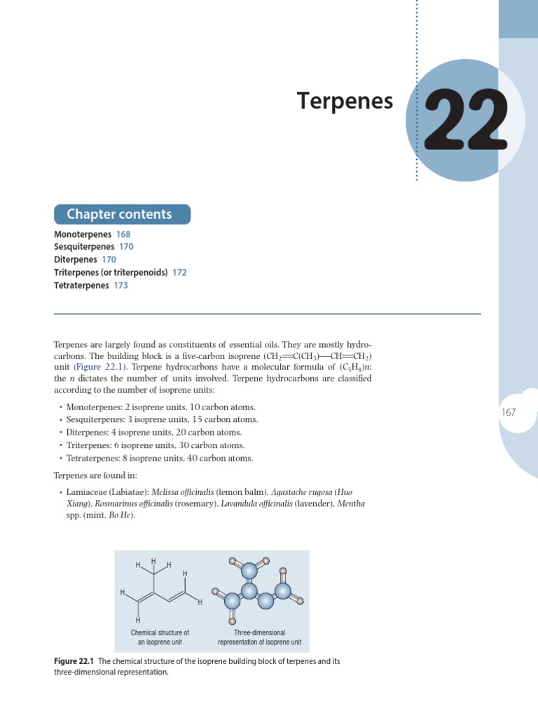 Terpenes: Chapter Contents | PDF | Plants | Synthetic And Plastic