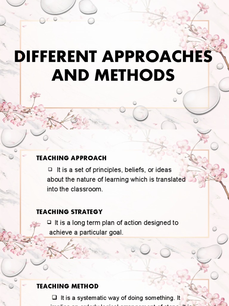 Different Approaches and Methods Fal | PDF | Educational Assessment ...