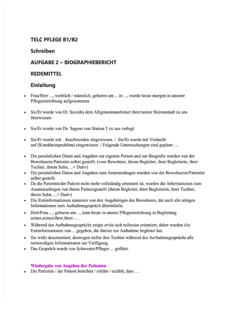 Schreiben Telc Pdf Pdf