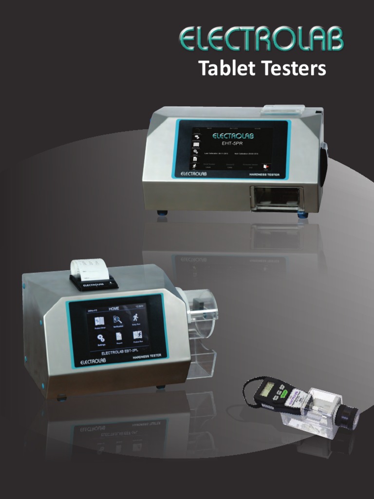 Electrolab Tablet Hardness Testers Guide | PDF | Calibration | Tablet ...