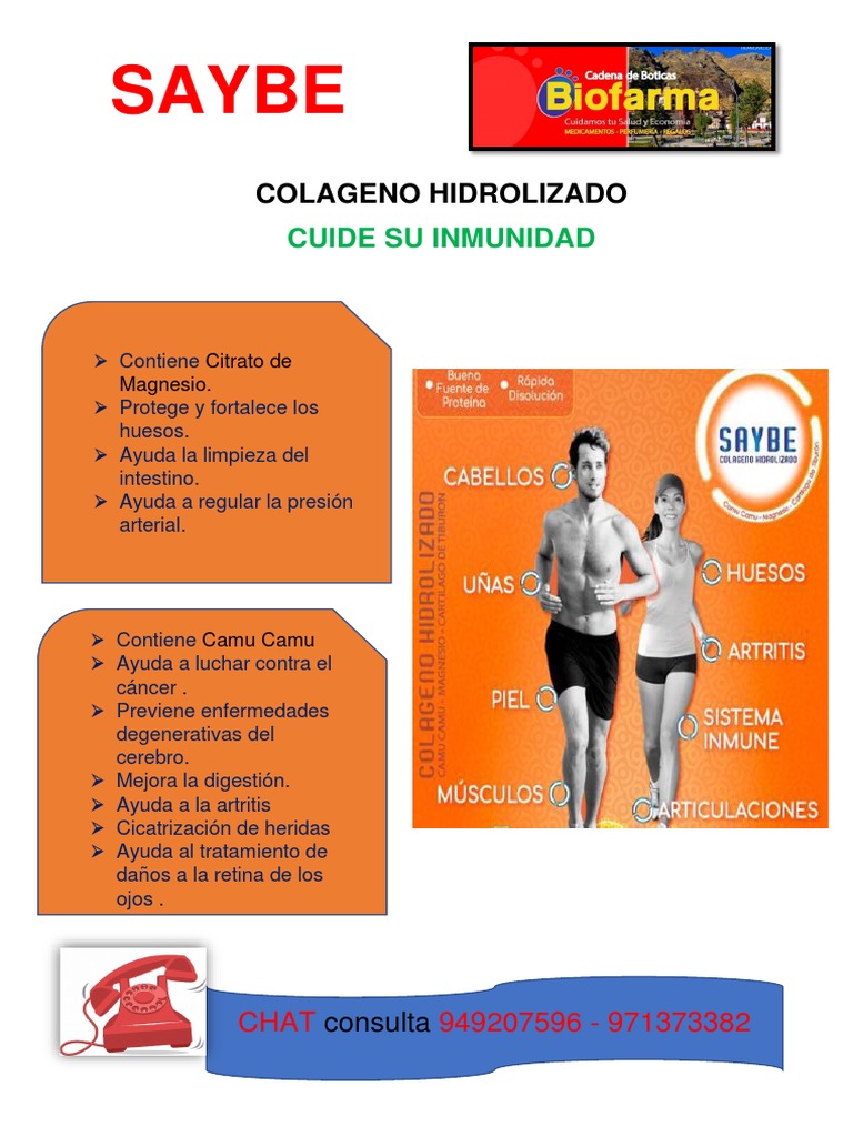 Saybe: Colágeno Hidrolizado y Salud | PDF | Ciencia y matemáticas