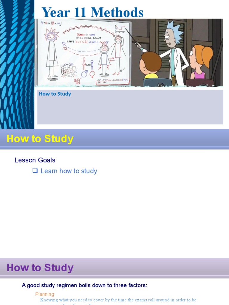 Year 11 Methods: How To Study | PDF | Sleep | Sleep Deprivation