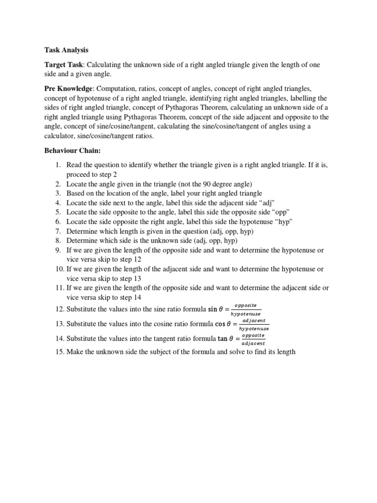 Task Analysis PDF | PDF