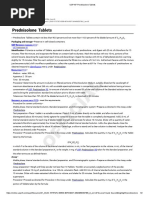 Prednisone (30 Tablets) ) - CAS (53-03-2 (Prednisone) ) | PDF
