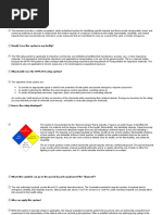NFPA 704 Hazardous Material Signage Guide | PDF | Combustion | Water