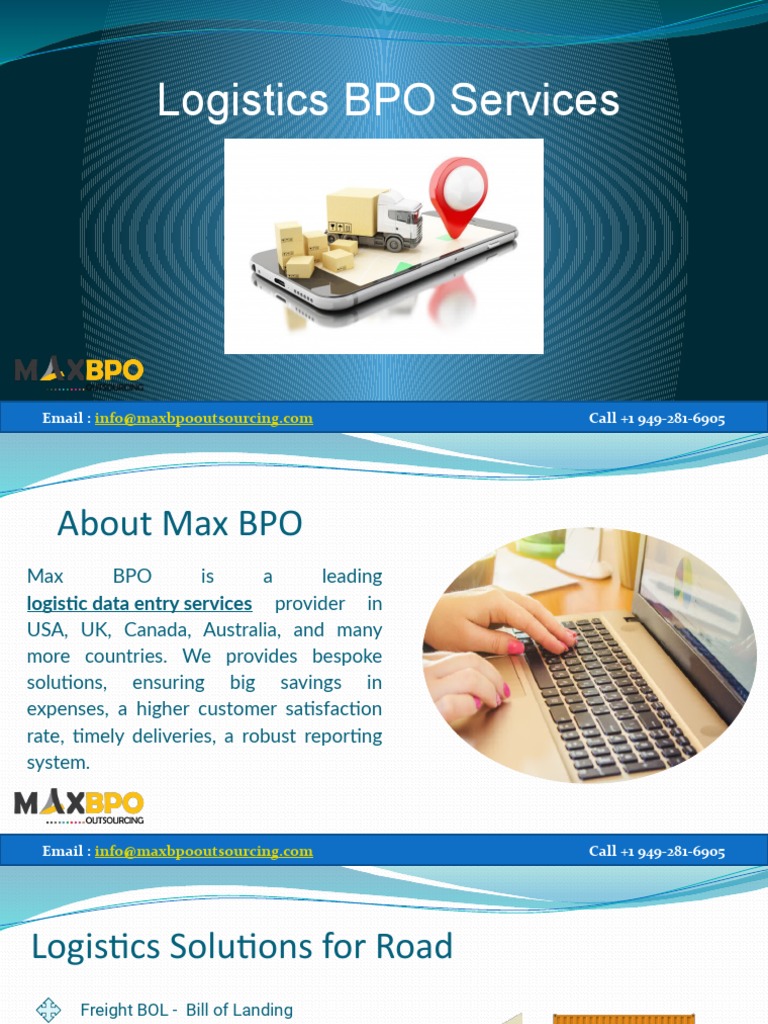 Max BPO Logistics Solutions Overview | PDF | Business