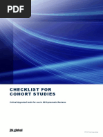 Checklist for Analytical Cross Sectional Studies | PDF | Systematic ...
