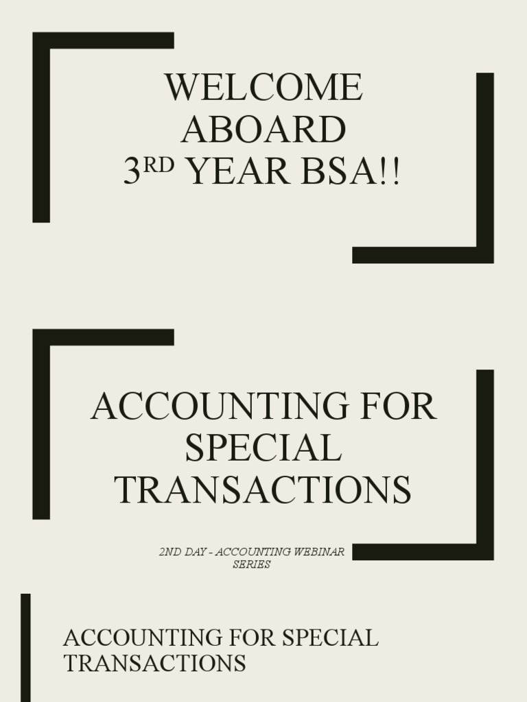 Welcome Aboard 3 Year Bsa!! | PDF | Franchising | Gross Income