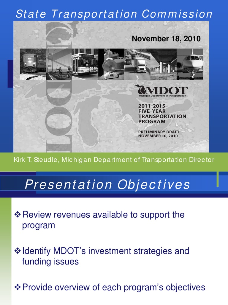 MDOT 5-YearPlan | Download Free PDF | Highway | Road