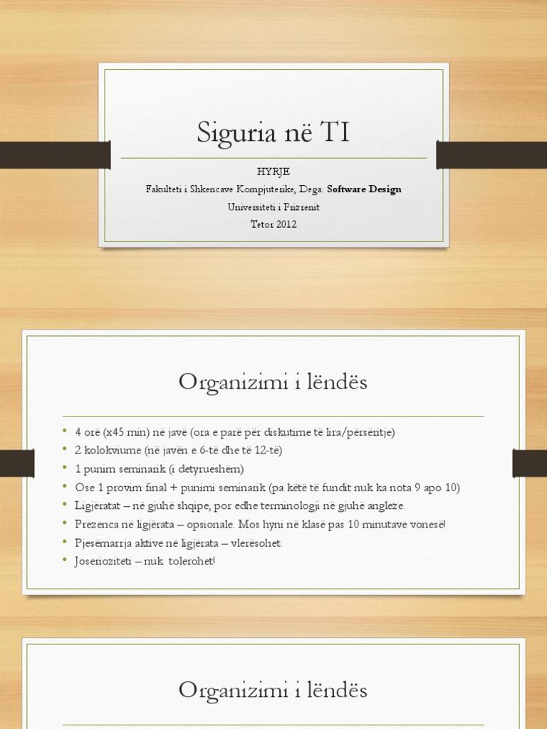01-Hyrje-Siguria N Ti | PDF