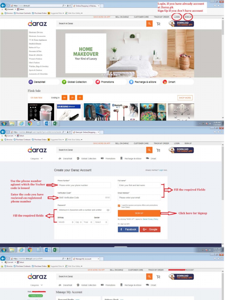 Daraz User Guide PDF | PDF