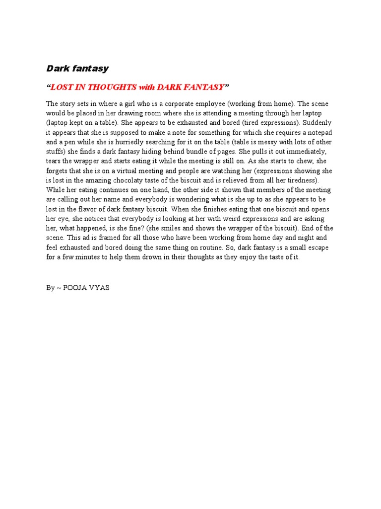 AD SCRIPT Dark Fantasy | PDF