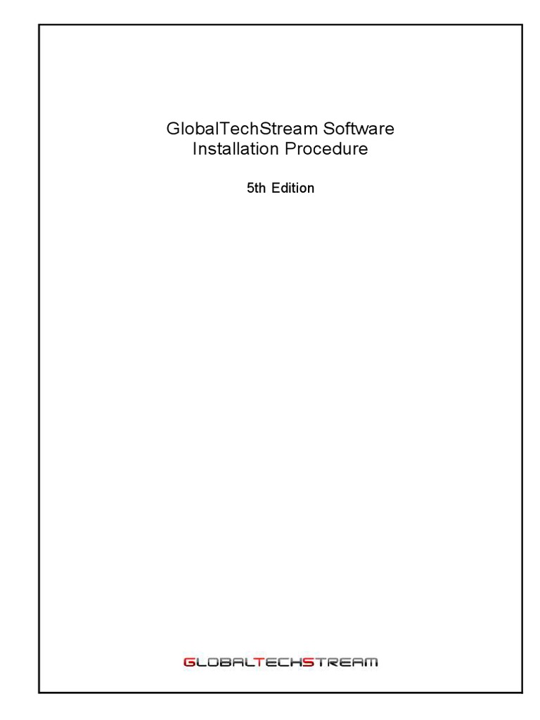 GlobalTechStream Software Installation Guide | PDF | Installation ...