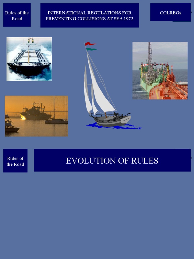 International Regulations For Preventing Collisions at Sea 1972 Rules ...