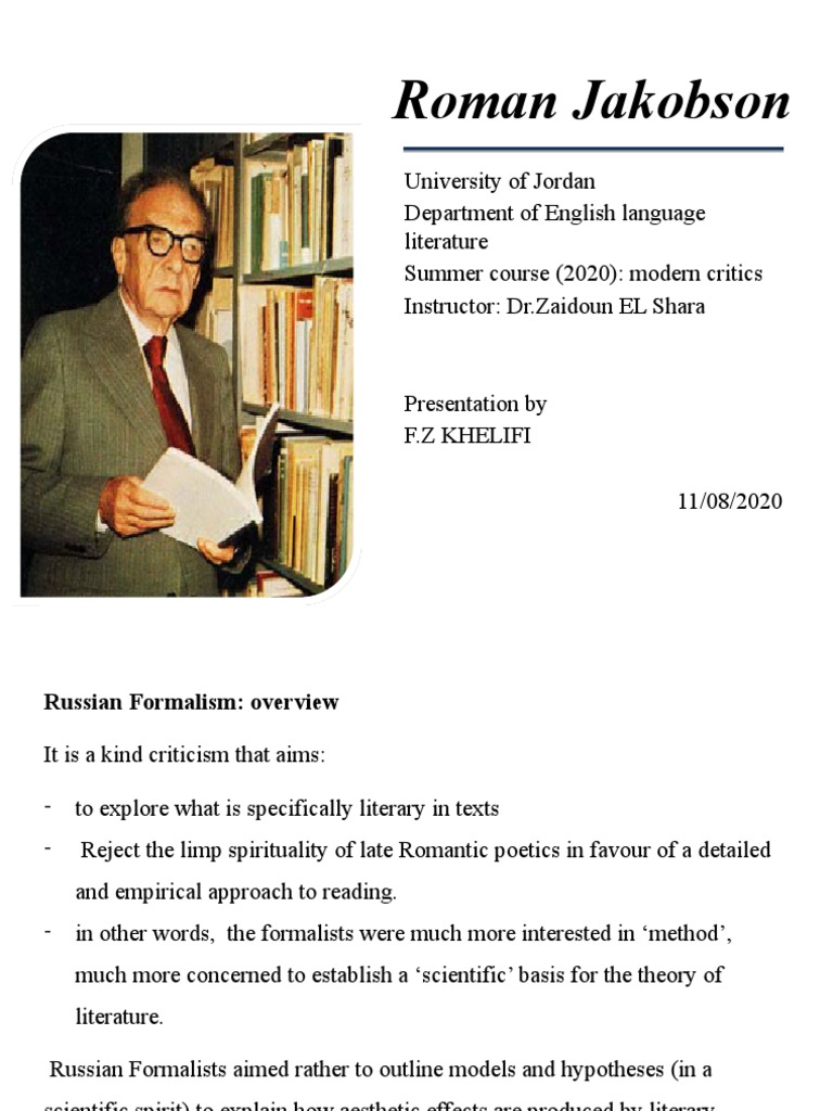 Roman Jakobson | PDF | Semiotics | Human Communication