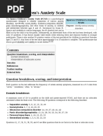 SCARED Form Scoring | PDF | Anxiety Disorder | Mental Disorder