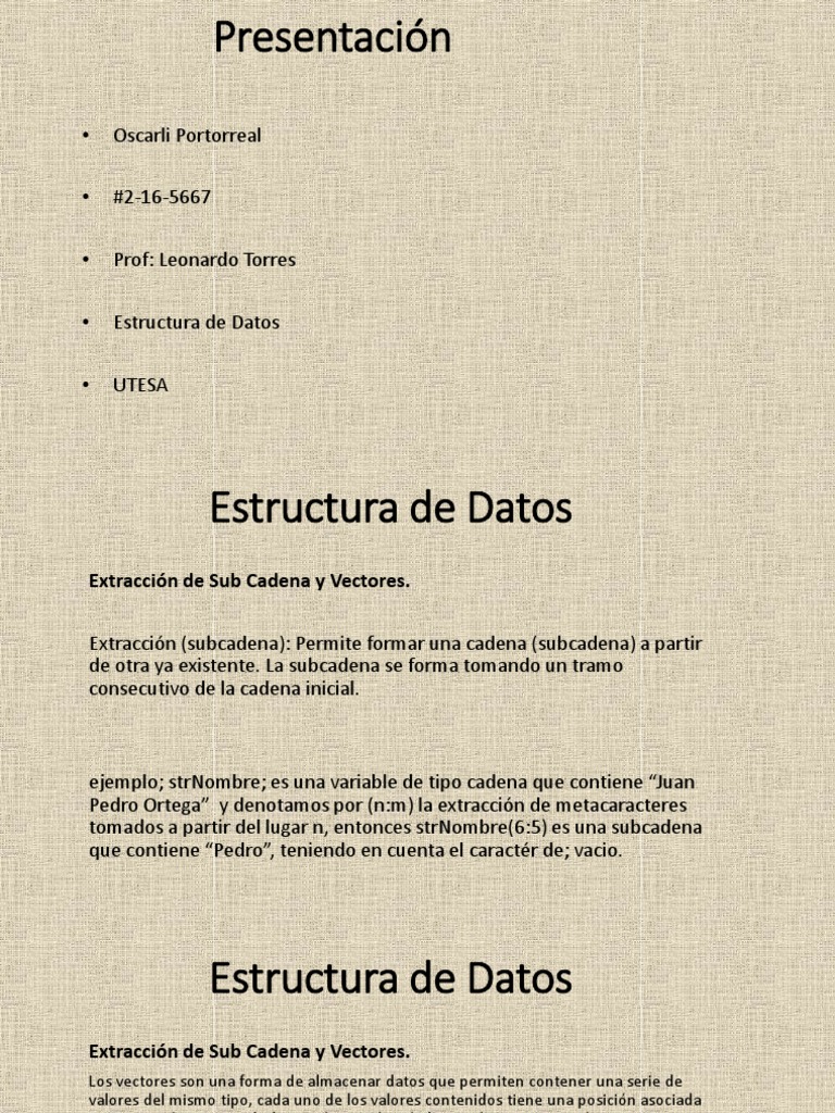 Estructura de Datos 2 PDF | PDF | Estructura de datos de matriz | Algoritmos y Estructuras de Datos