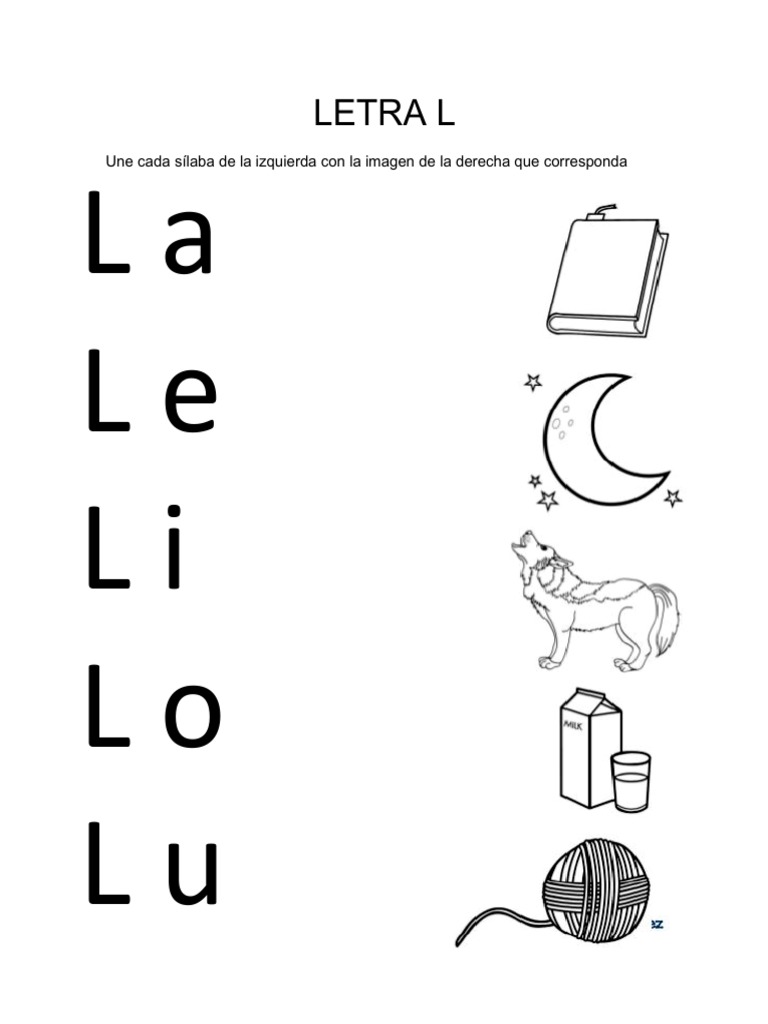 Tarea Letra L | PDF