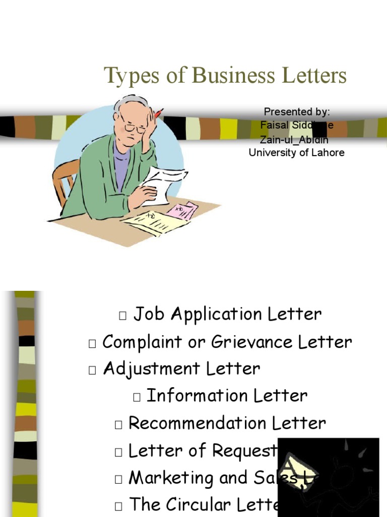 An Overview of Common Business Letter Types | PDF | Media Manipulation ...