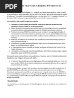 Requisitos para Constitución de SRL | PDF | Economias | Justicia