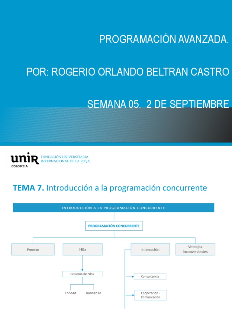 Semana 05 | PDF | Hilo (Computación) | Programa de computadora