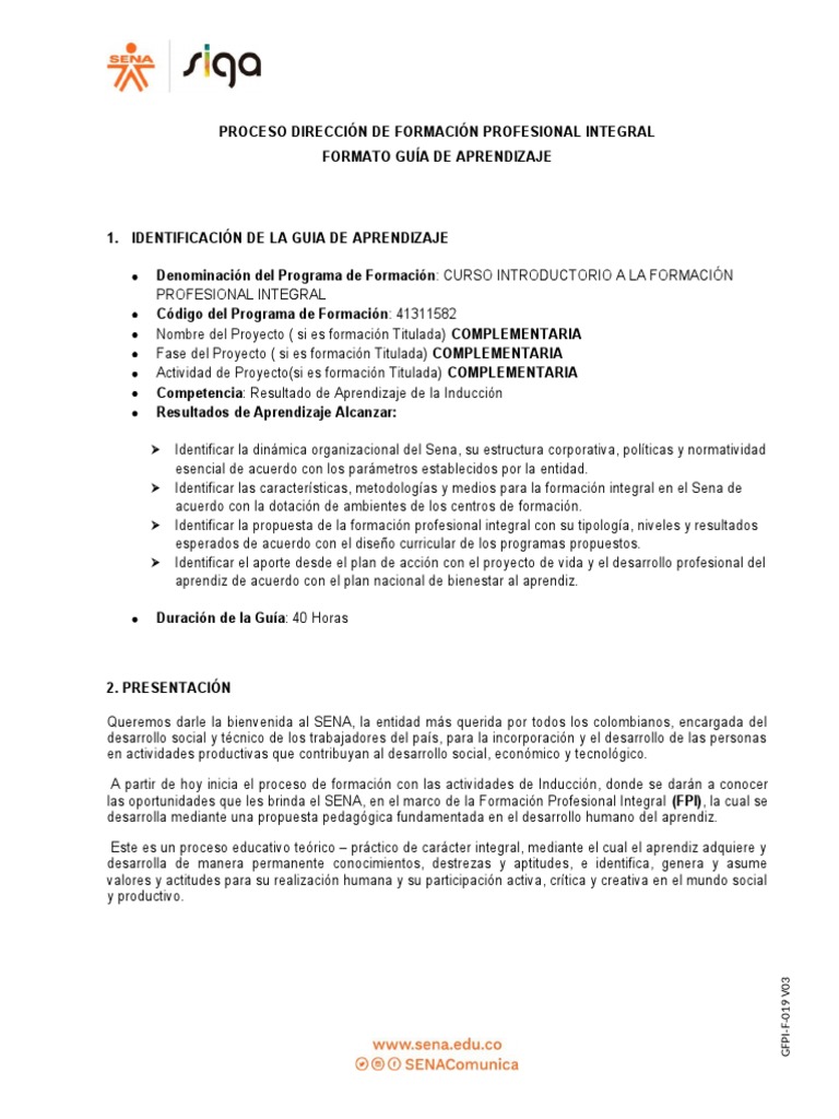 Guia de Aprendizaje Curso Introductorio Nuevos Aprendices Cegafe 2020 ...