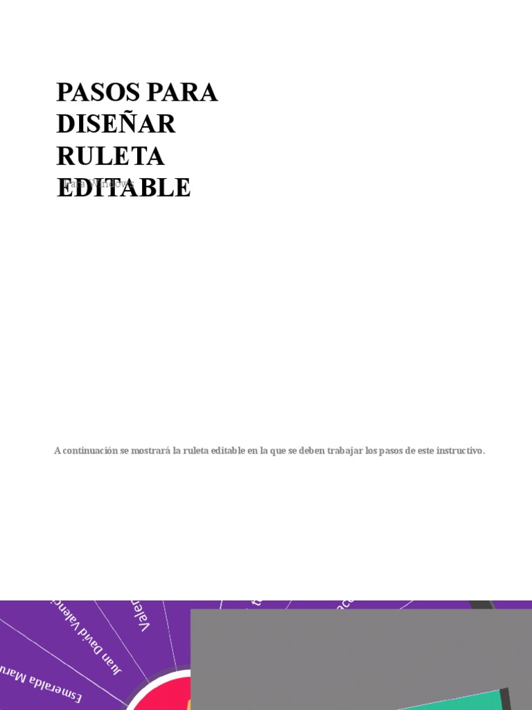 Ruleta Editable Windows | PDF