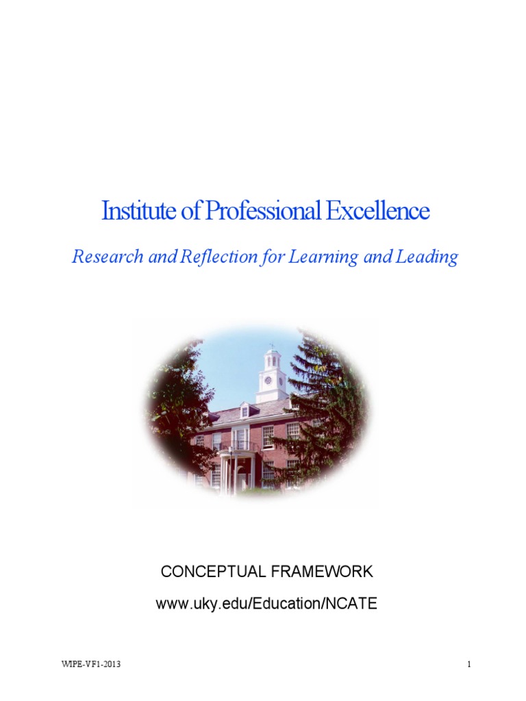 W-IPE Conceptual - Framework | PDF | Reflective Practice | Teachers