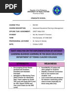 Swot Analysis - Elearning: Strengths Weaknesses | PDF | Educational ...