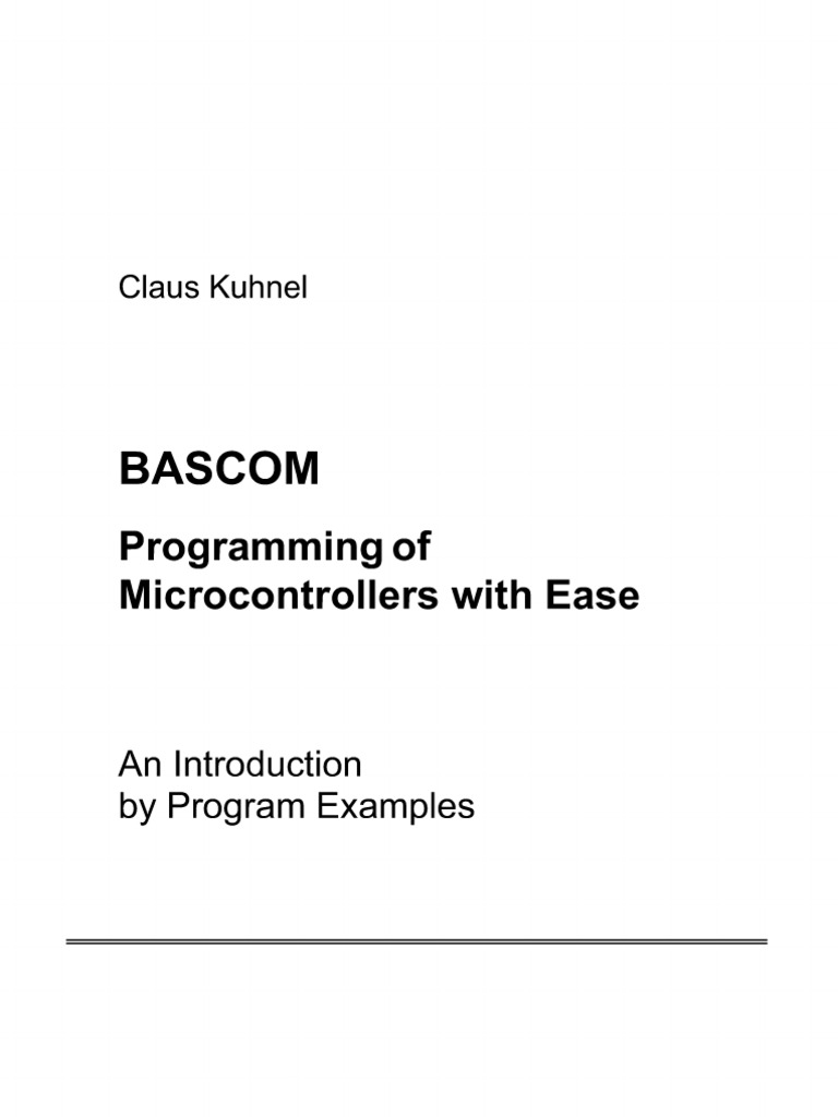 Bascom Programming Of Microcontrollers With Ease Pdf