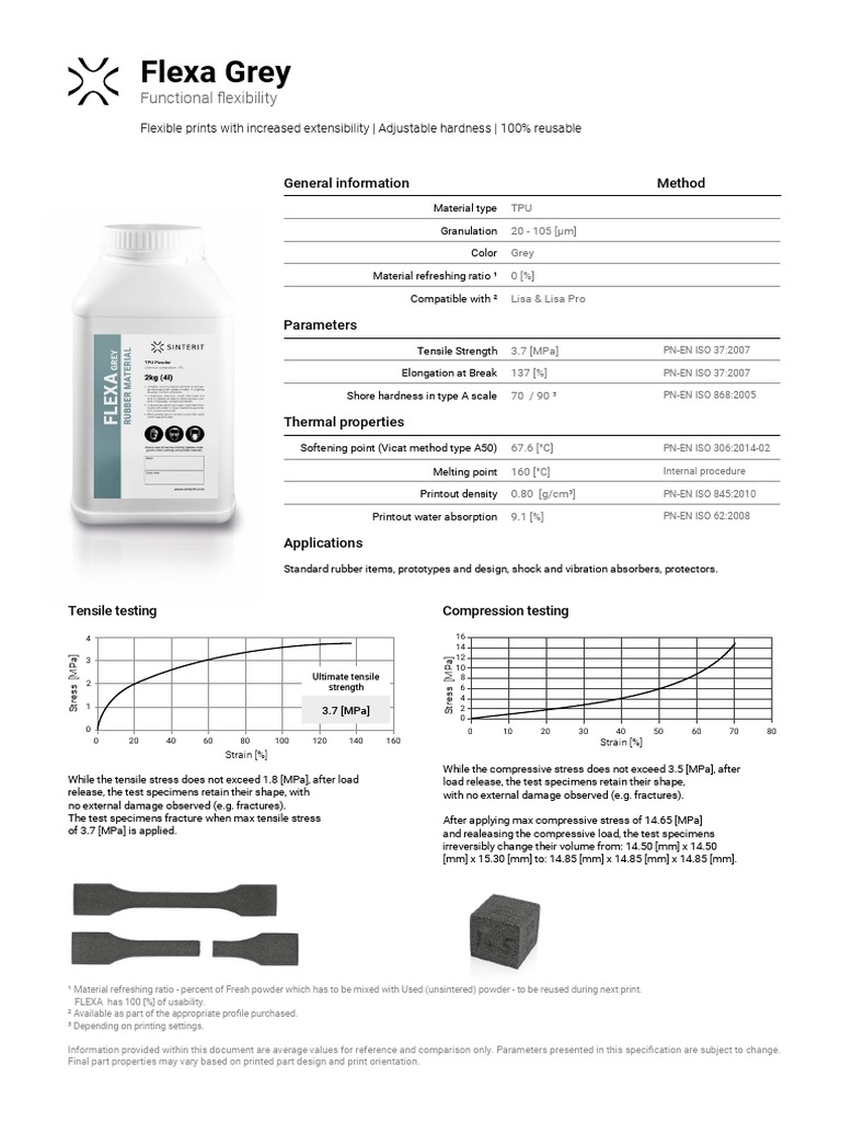 Flexa-Grey Specification PDF | PDF | Strength Of Materials | Stress ...