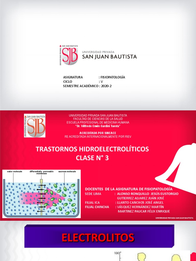 T-3 Trastornos Hidroelectrolíticos | PDF | Sodio | Potasio