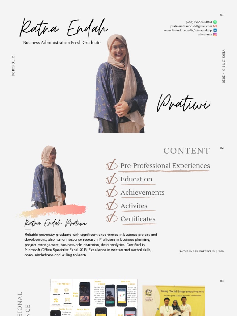 Ratna Endah Pratiwi Portfolio PDF | PDF | Employment | Business