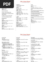 Data Analysis With SQL: Mysql Cheat Sheet | PDF | Computer Programming ...