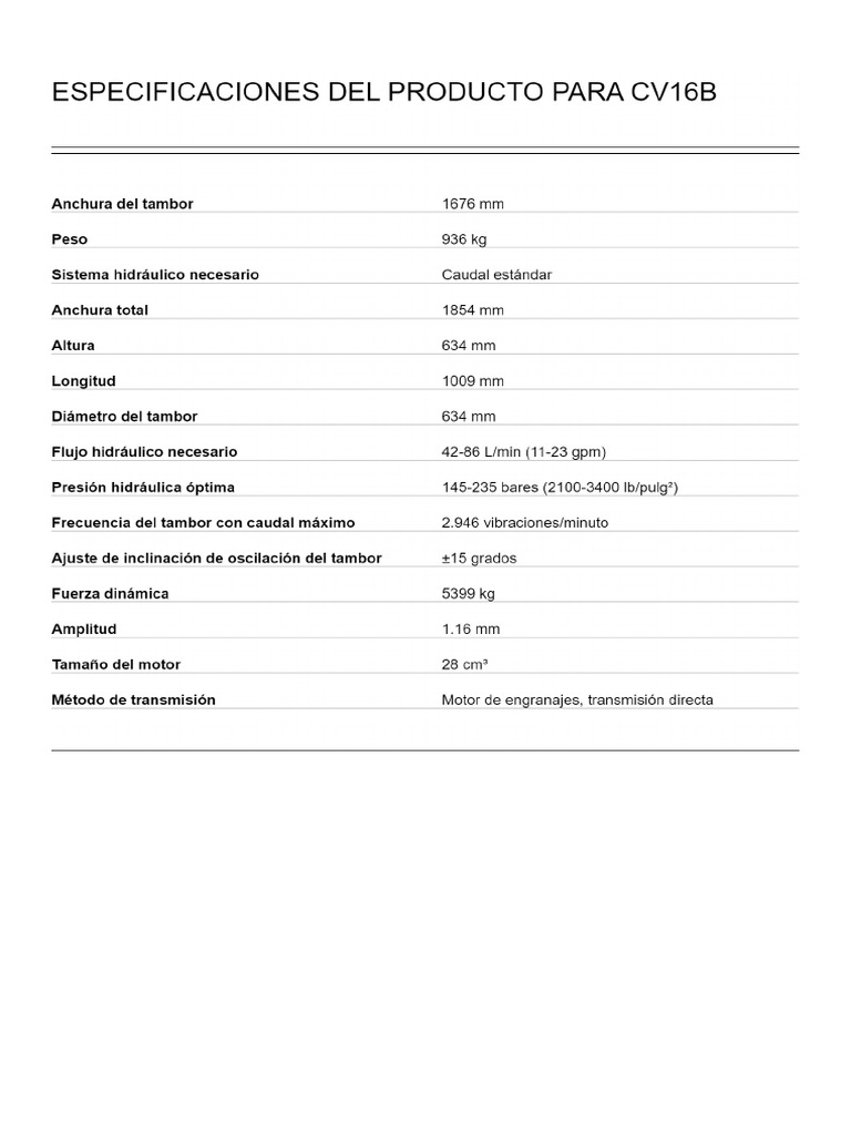 Cat CV16B | PDF