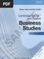 Cambridge IGCSE and O Level Business Studies Revised Coursebook | PDF