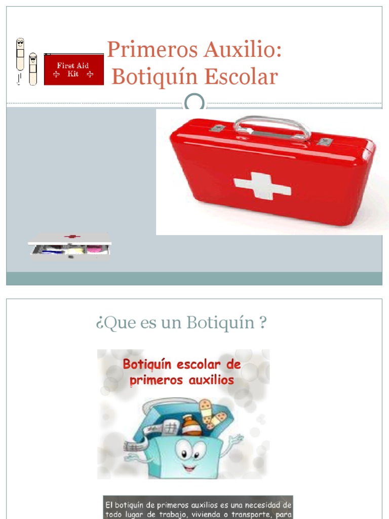Botiquin Escolar | PDF | Salud y bienestar