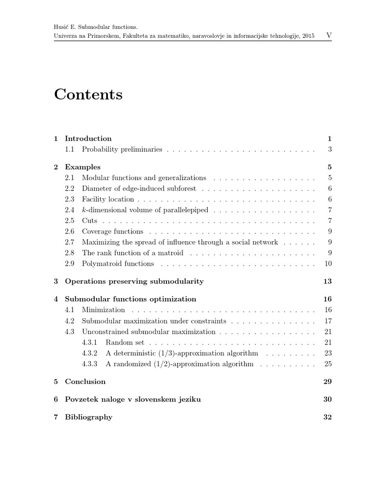 Submodular Functions Overview | PDF | Mathematical Optimization | Function (Mathematics)