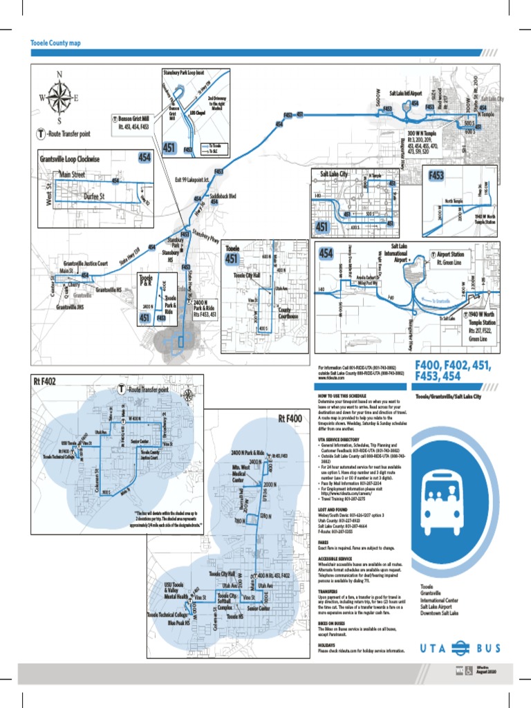 Tooele County Bus Route Map 2020 | PDF | Public Transport | Transport