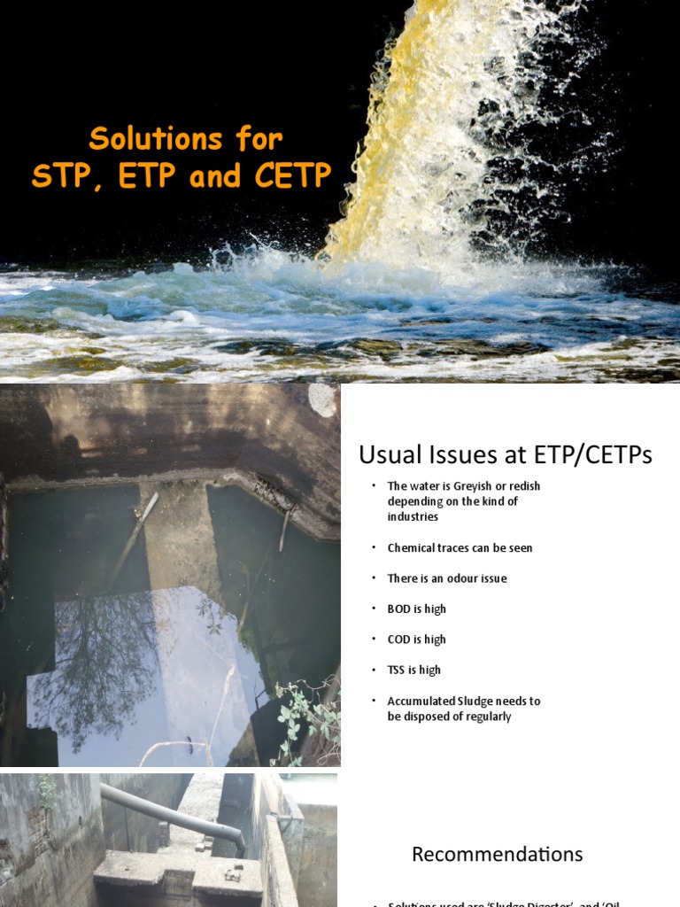 STP, ETP and CETP Treatment | PDF | Anaerobic Digestion | Sewage Treatment