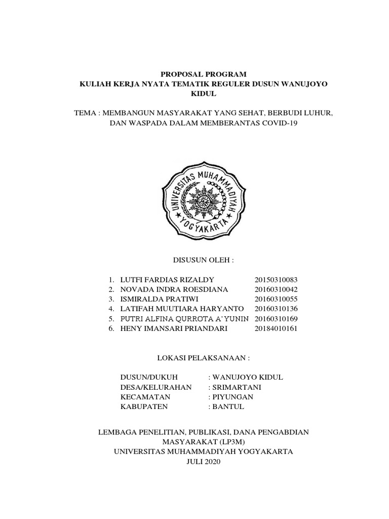 Proposal KKN PDF | PDF