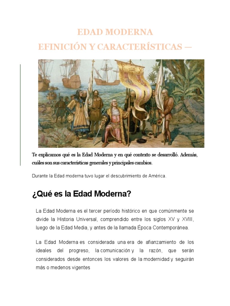 Guía Edad Moderna para 7a | PDF | Período moderno temprano | Mundo ...