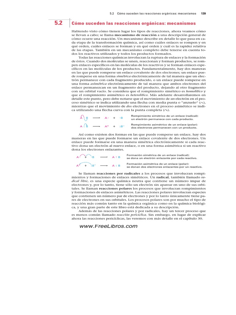 Mecanismos de reacciones polares | PDF | Enlace químico | Polaridad química