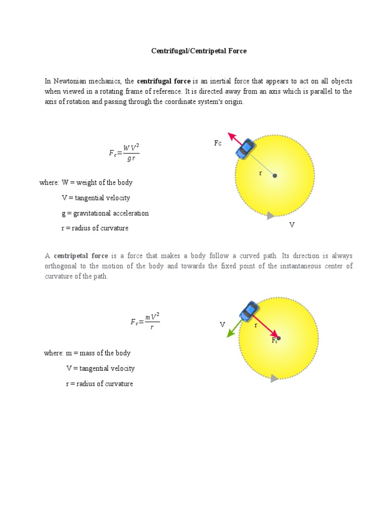 Centrifugal or Centripetal Force | PDF | Acceleration | Classical Mechanics
