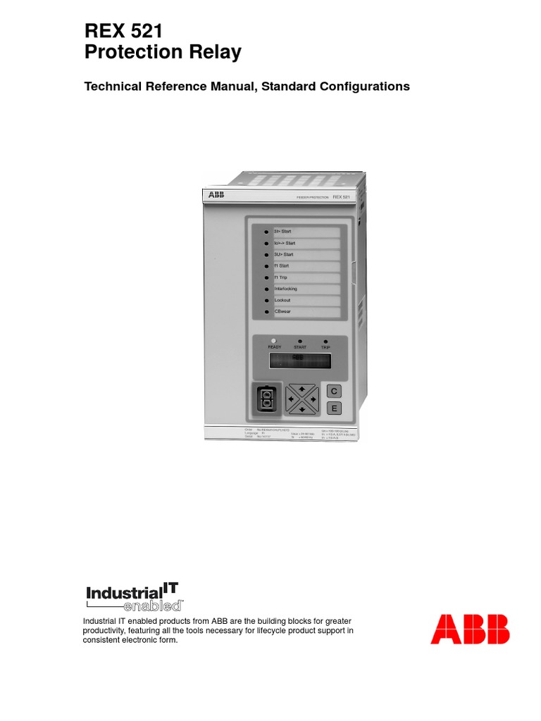 REX 521 Protection Relay: Technical Reference Manual, Standard ...