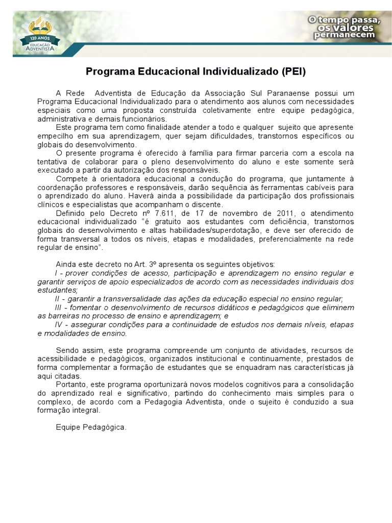 Modelo Pei | PDF | Aprendizado | Cognição