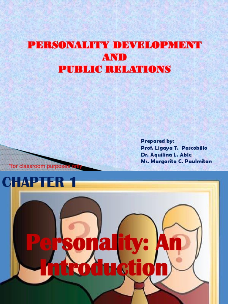 Chapter 1 Personality and Its Importance Edited7.15.20 PDF | PDF | Id ...